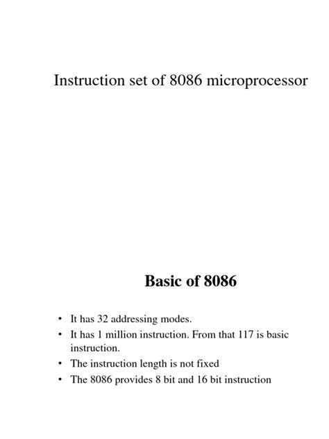 8086 Addressing Modes Pdf Bit Computer Programming