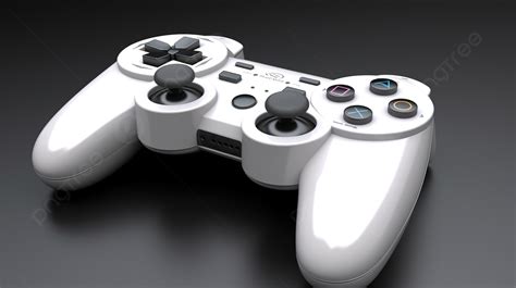 검정색 배경 앞에 있는 흰색 플레이스테이션 컨트롤러가 보입니다 3d 게임 패드 3d 렌더링 고화질 사진 사진 배경 일러스트 및 사진 무료 다운로드 Pngtree