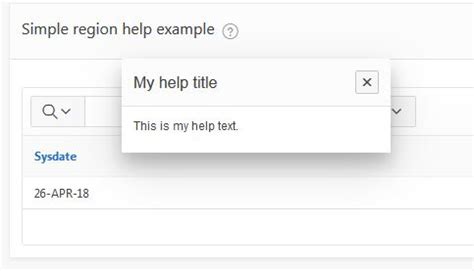 APEX Stuff In One Place Oracle APEX Region Help Text Hacks