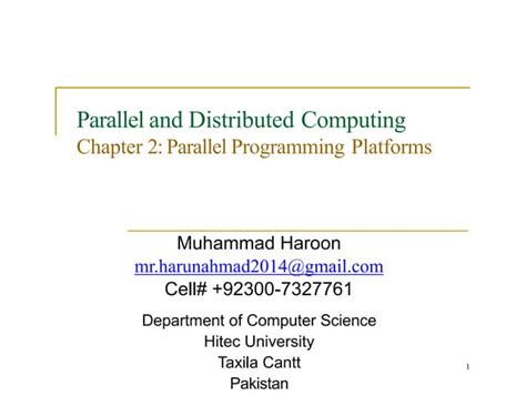 Lecture 04 Chapter 2 Parallel Programming Platforms Pptx