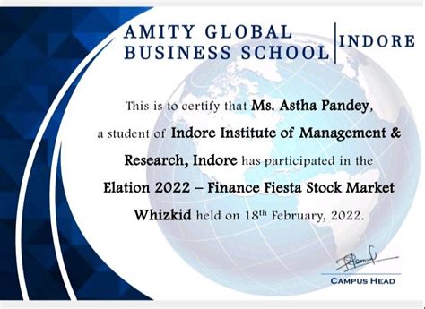 Astha Pandey On Linkedin Amityglobal Finance Stockmarket