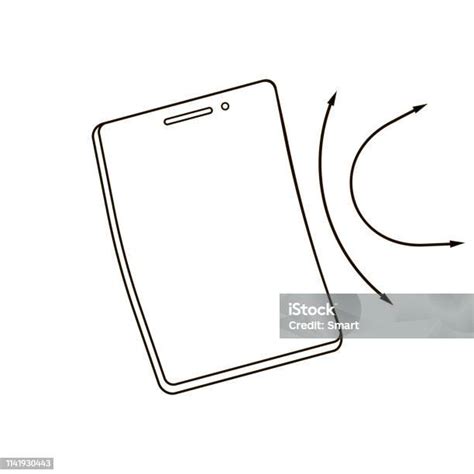 새로운 세대의 현대 유연한 스마트 폰 현대적인 디자인 벡터 일러스트 검은색에 대한 스톡 벡터 아트 및 기타 이미지 검은색 곡선 공란 Istock