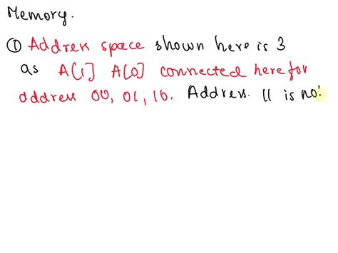 For The Memory Shown In Figure 3 42 A What Is The Address Space B