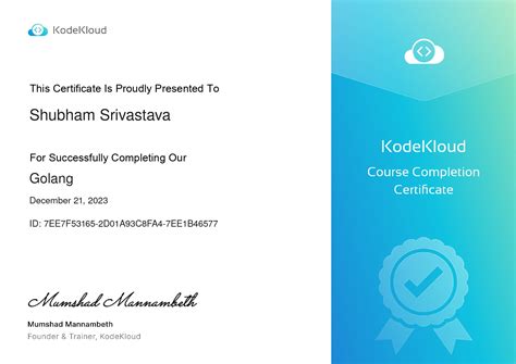 Golang Certificate Kodekloud Golang Certificate Kodekloud