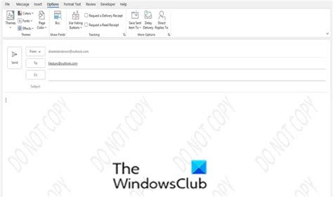 How To Add Watermark In Outlook Email