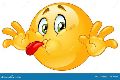 Tongue Out Emoticon Vector Illustration 17346266