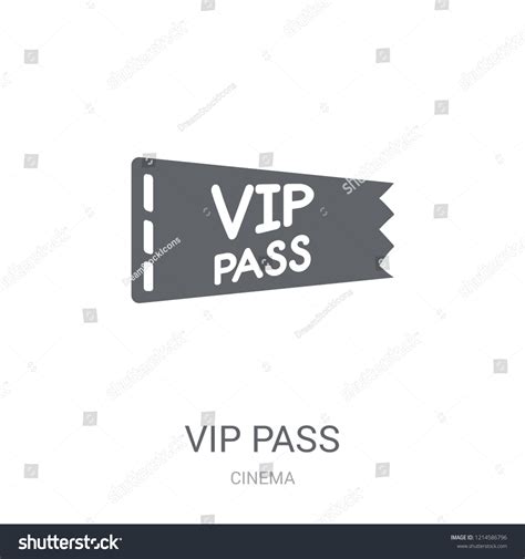 Vip Pass Icon Trendy Vip Pass Stock Vector Royalty Free 1214586796