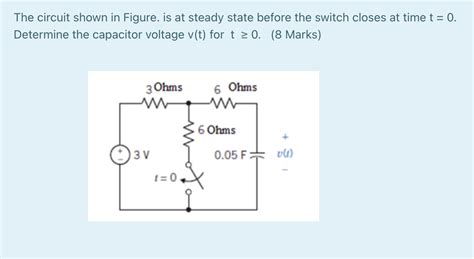 solved the circuit shown below is in steady state con