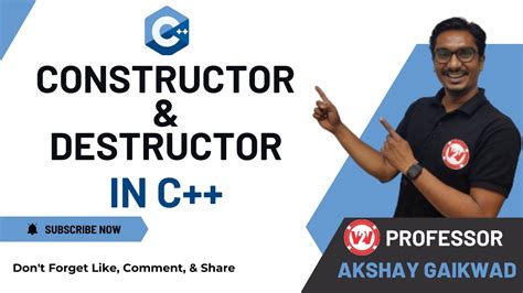 Constructor And Destructor In C Msbte Sem 3 Oops For It Co