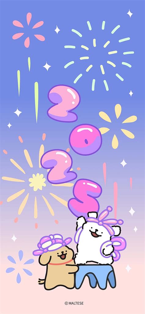 小狗提前祝你新年快乐 花瓣网