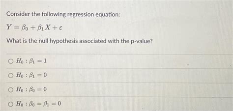Consider The Following Regression Equation Chegg