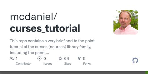 Github Mcdanielcursestutorial This Repo Contains A Very Brief And To The Point Tutorial Of