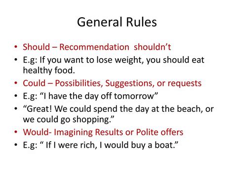Modal Verbs Should Vs Could Vs Would PowerPoint Slides LearnPick
