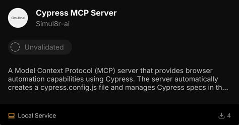 Cypress Mcp 服务器 Mcp Servers · Lobehub