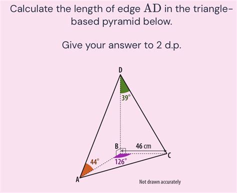 Calculate The Length Of Edge AD In The StudyX