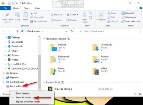 Download Add Or Remove The Recycle Bin To File Explorer Navigation