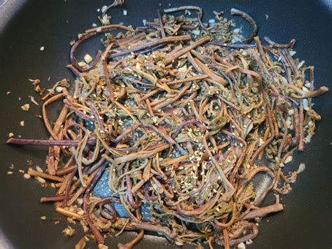 명절나물 깔끔하게 제사 고사리나물 고사리볶음 만들기