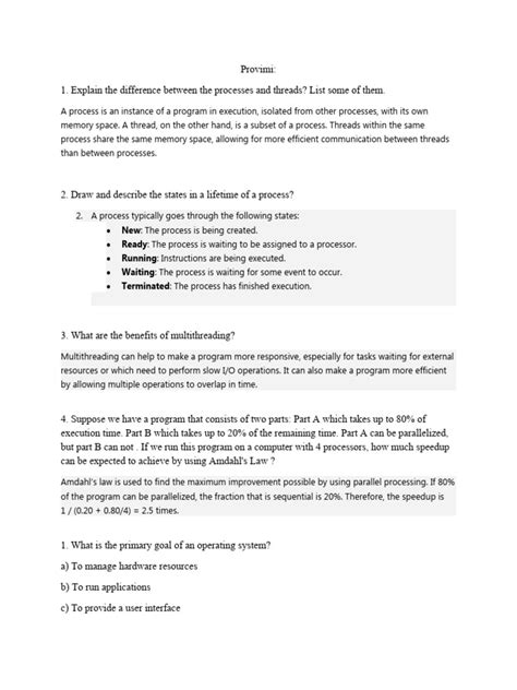 Provi Mi Pdf Process Computing Thread Computing