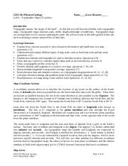 Understanding Topographic Maps Exploring Scale Contours And Course Hero