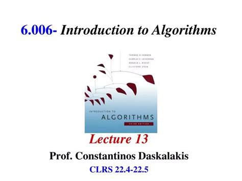 PPT Introduction To Algorithms PowerPoint Presentation Free Download ID