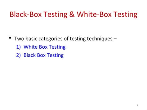 Software Engineering Testing Techniques Ppt