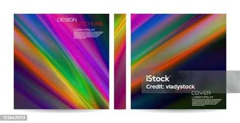 미래지향적인 물결 모양의 브로셔 템플릿 잡지 포스터 책 프리젠 테이션 광고 추상 벡터 배경입니다 미래 지향적 인 디자인의 템플릿 텍스트 커버 디자인 가리기에 대한 스톡 벡터