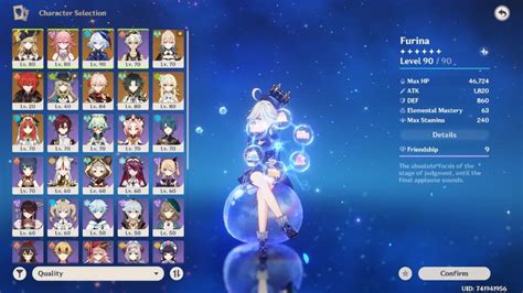 Cheap️eu Server 16 Five Stars ⭐️ Navia Furina Yae Miko Xiao Kazuha Nilou C3 Jean