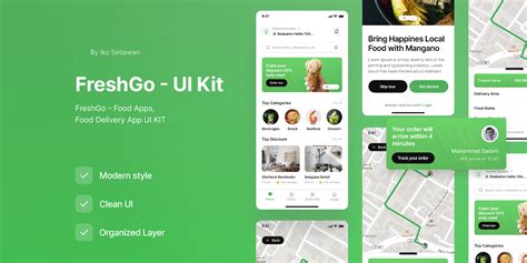 Freshgo Food Apps Food Delivery App Ui Kit Figma