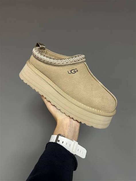 Жіночі уггі Ugg Tazz Platform Mistard Seed Premium — ціна 3260 грн у каталозі Уггі Купити жіночі