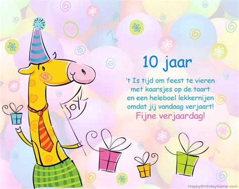 15 Leuke Verjaardagswensen 10 Jaar