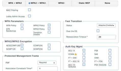 Solved M MAC Pro WiFi E Fails To Join When Fast Transition Set To ADAPTIVE Cisco Community