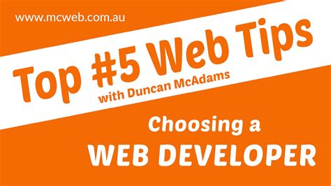 Web Developer Choosing The Right One Mcweb Geelong