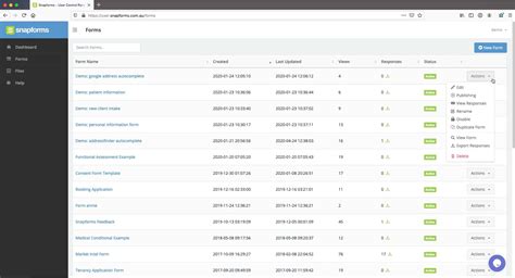 Snapforms Admin Dashboard Snapforms Resources And Faqs
