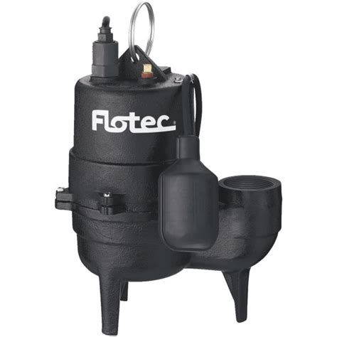 Flotec 12 Hp Cast Iron Sewage Ejector Pump With Tethered Switch Atticuss