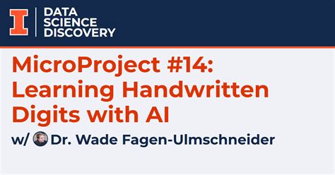 Microproject 14 Learning Handwritten Digits With Ai Data Science