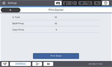 Checking The Print Counter