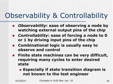Ppt 332479 Concepts In Vlsi Design Lecture 19 Introduction To Testing Powerpoint Presentation