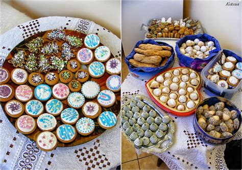 Kokona Коледни сладки меденки борчета жълъди снежни топки и коледни хлебчета Desserts