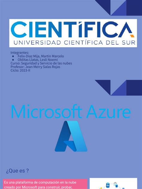 Microsoft Azure Pdf Microsoft Azure Computación En La Nube