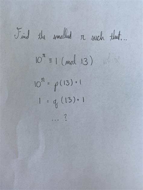 College Discrete Math Help With Modulo Computer Science Question Homeworkhelp