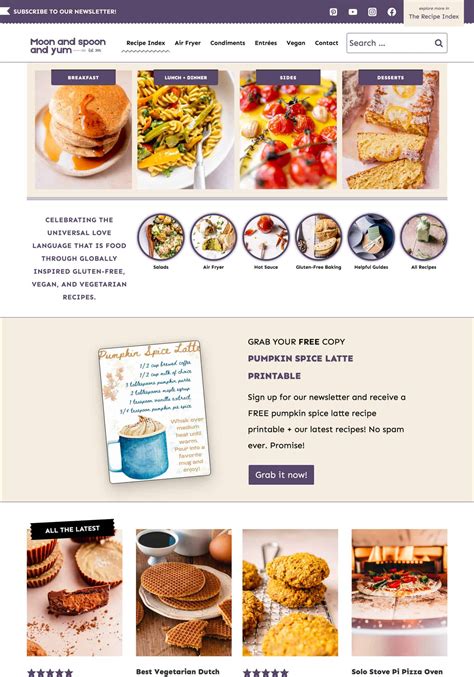 Client Showcase Moon And Spoon And Yum Stunning Website Restored 316