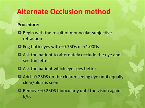 Objective Refraction And Subjective Refraction Pptx Eye And Vision