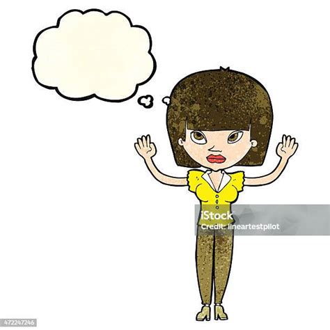 말풍선이 있는 손 돋아져 여자 만화 캐릭터 2015년에 대한 스톡 벡터 아트 및 기타 이미지 2015년 귀여운 그리기 Istock