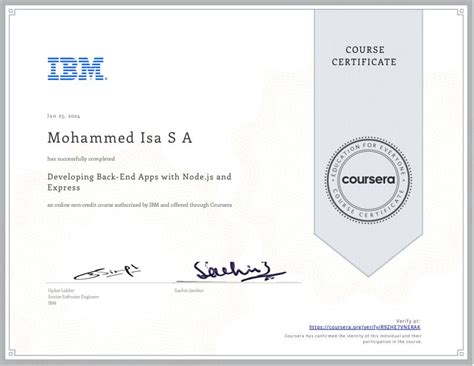 Mohammed Isa On Linkedin Fullstackdeveloper Clouddevelopment Ibm Coursera