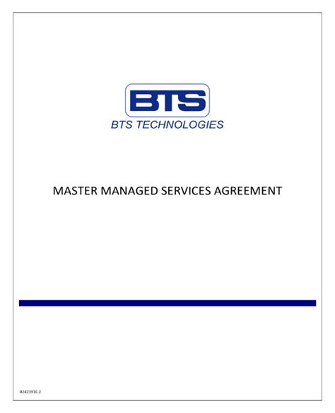 Msp Contract Template Employee Onboarding Template