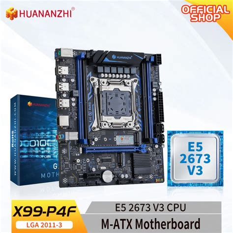 Материнская плата HUANANZHI LGA 2011-3 X99 P4F+E5 2673V3 купить по ...