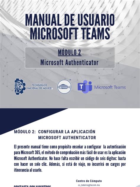 2 Configurar Microsoft Authenticator Pdf Microsoft Software De La