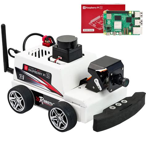 yahboom raspberry pi 5 ai visual ros2 robot car kit 2dof lidar stem