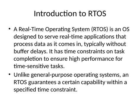 RTOS Basic Concepts Detailed Presentation Pptx
