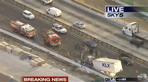 Southbound 5 Freeway Reopens Near Norwalk After Big Rig Fire La Times
